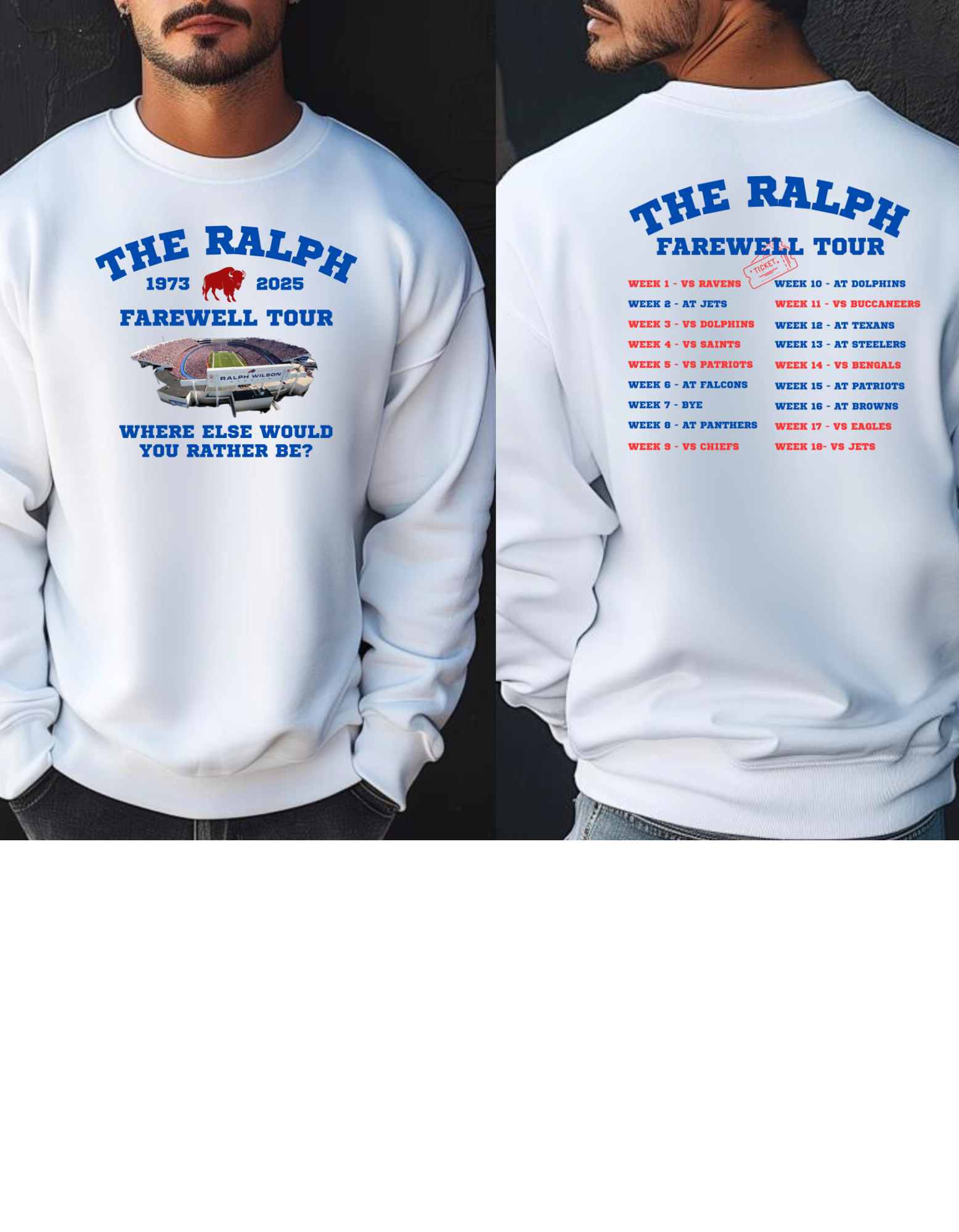 Final Season Orchard Park Stadium 2025-2026 | Buffalo Fan Crewneck Swe ...